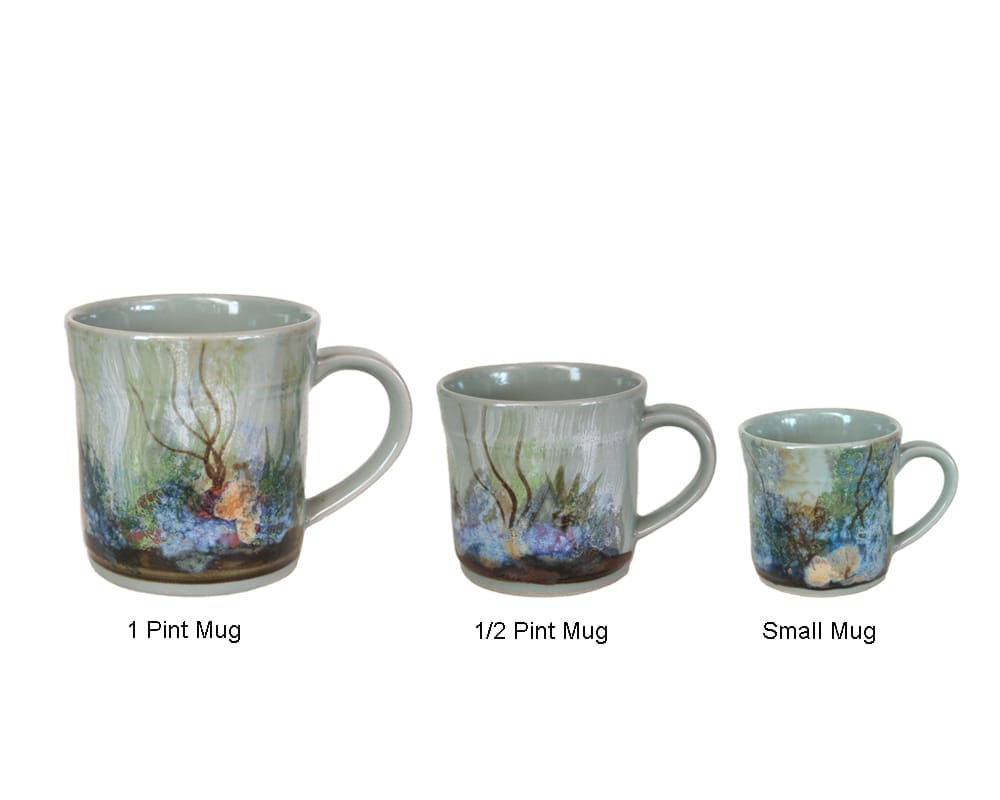 1 Pint Mug - Celadon Rockpool | Highland Stoneware