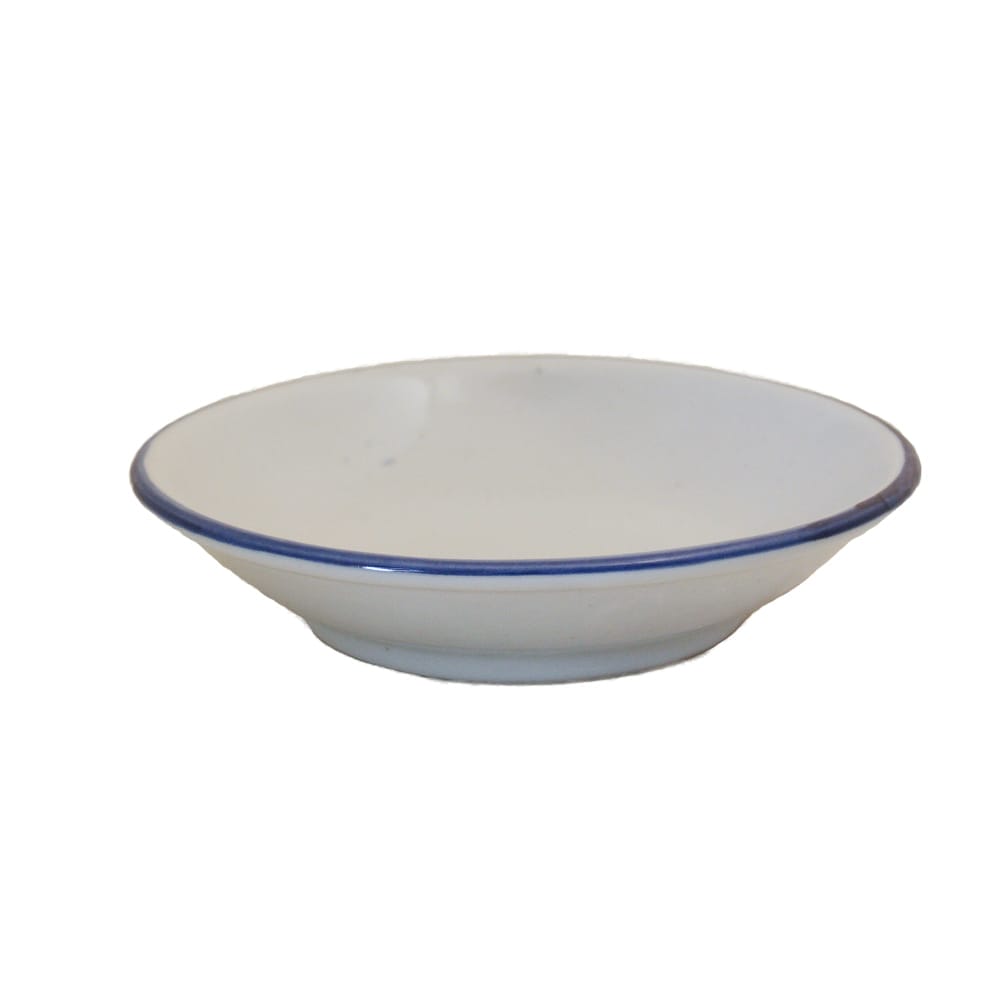 8" Pasta Dish - Blue Edge - Highland Stoneware