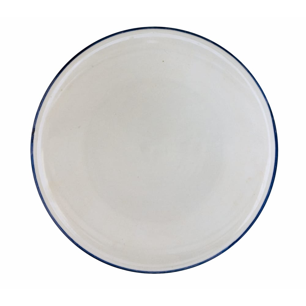 12" Platter - Blue Edge - Highland Stoneware