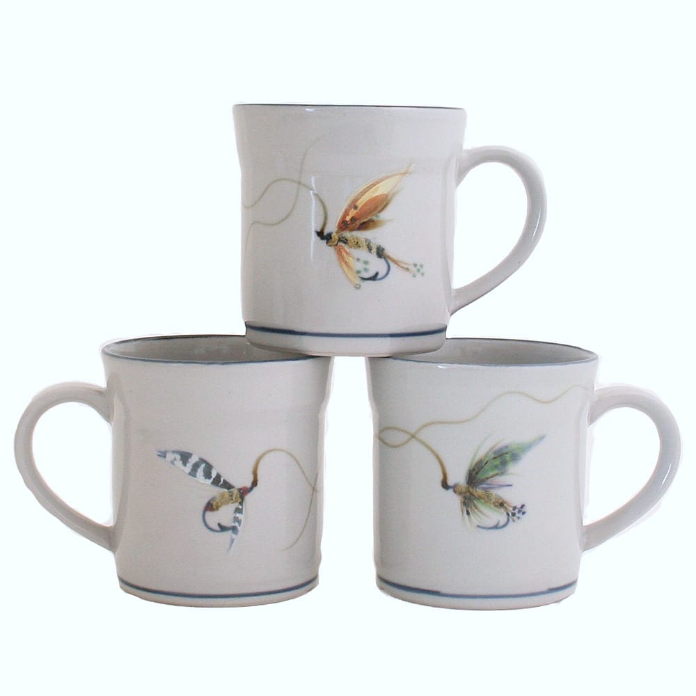 1 Pint Mug - Fishing Fly - 2nd Q - Highland Stoneware