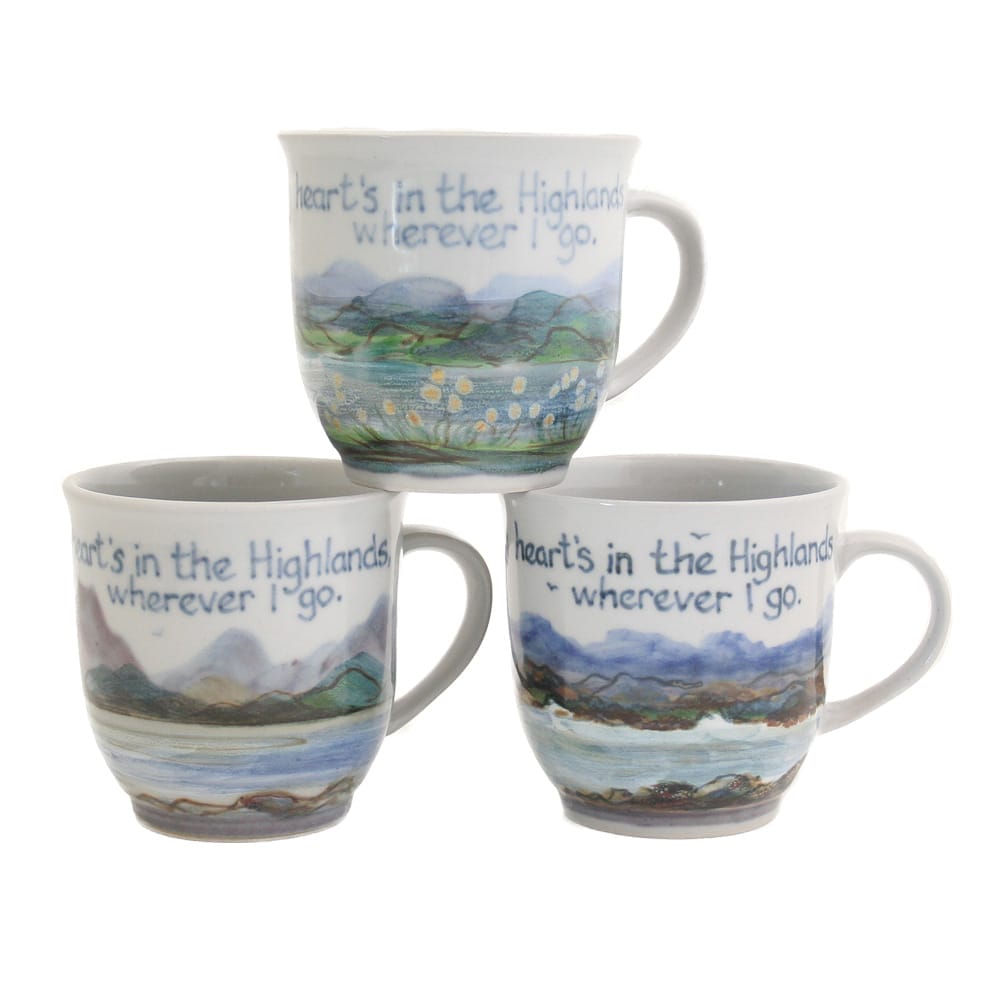 425 Mug - Heart's in the Highlands - 2nd Q - Highland Stoneware