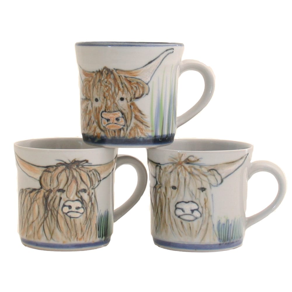 1/2 Pint Mug - Highland Cow - 2nd Q - Highland Stoneware